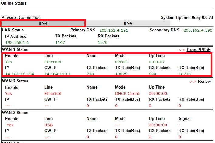 DrayOS 4 - Cấu hình chạy IPv6 (Dual Stack / Static) | IPv6 - Các hướng dẫn trên DrayTek Vigor ...